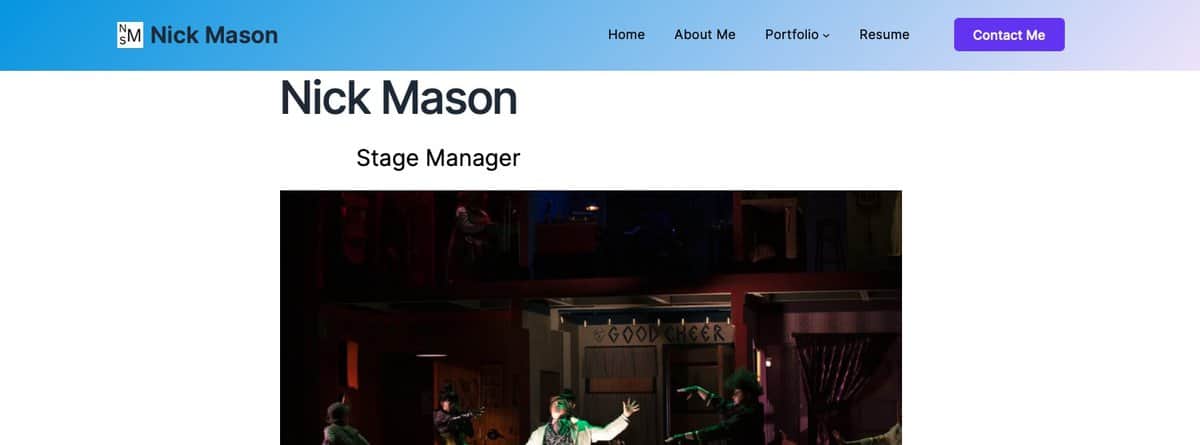 How To Make Your Stage Management Portfolio Website